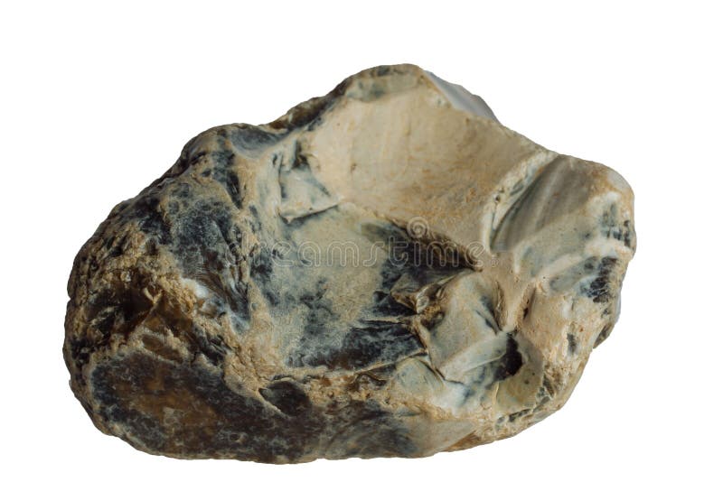 Mineral De Piedra Del Pedernal Aislado Imagen de archivo - Imagen de ...