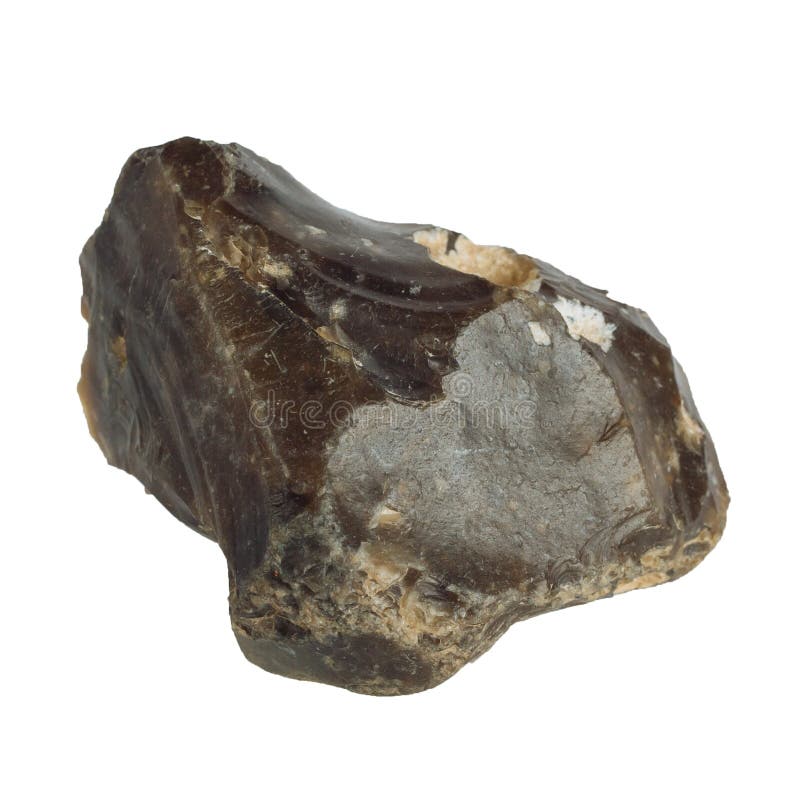 Mineral De Piedra Del Pedernal Aislado Imagen de archivo - Imagen de ...