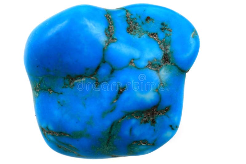 Mineral De Turquesa Isolado Imagem de Stock - Imagem de azul, geologia ...