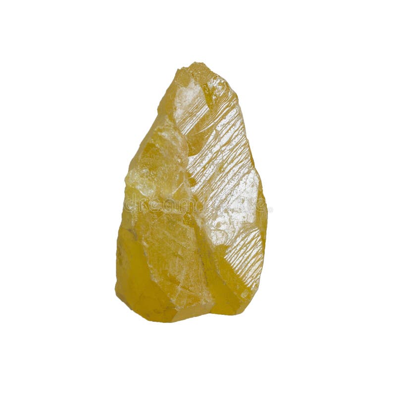 Mineral del azufre aislado imagen de archivo. Imagen de reflexivo ...