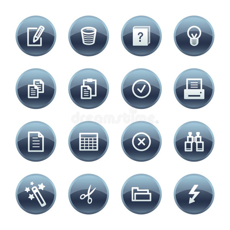 Blue drop building icons stock vector. Illustration of site - 3500932