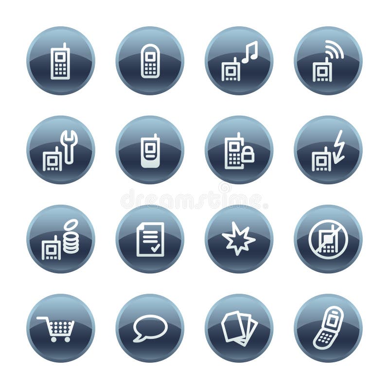 Blue drop building icons stock vector. Illustration of site - 3500932