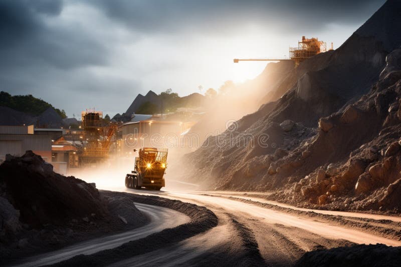 Mineral Extraction Hub: Phosphate Mine Harmonizes with Processing Mill ...