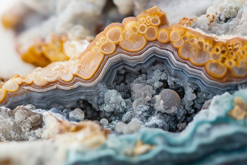 Mineral Formations in Geological Structures Stock Photo - Image of ...