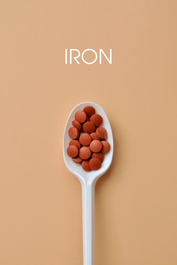 The Mineral "iron" in Tablets Stock Image - Image of organic, beauty ...