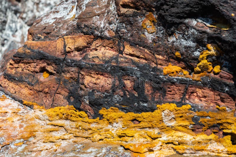 Mineral Material Surface Closeup with Natural Pattern for Design and ...