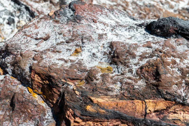 Mineral Material Surface Closeup with Natural Pattern for Design and ...