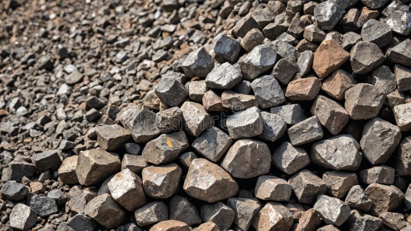 Mineral Mining Riches Lead Ore Pile Photography Stock Illustration ...