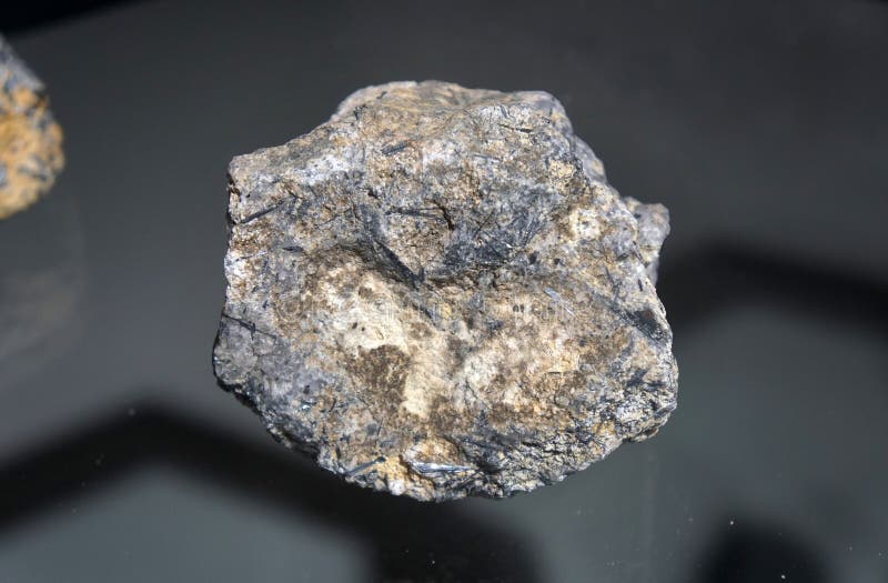 Raw Stibnite Rock Stone, Antimonite, a Sulfide Mineral. Stock Image ...