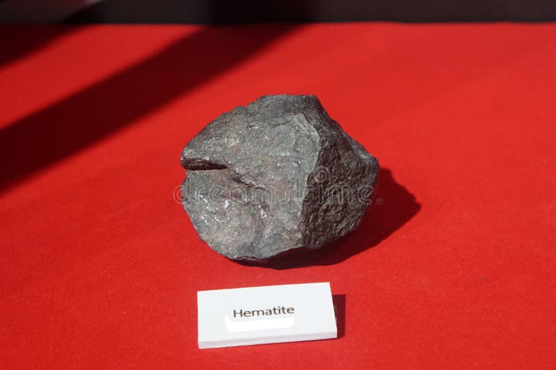 Sample of Raw Hematite Mineral Rock Stone. Stock Photo - Image of ...