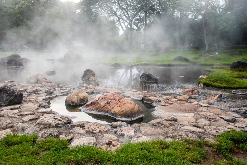 Mineral pool stock image. Image of landscape, asian, outdoor - 97061833