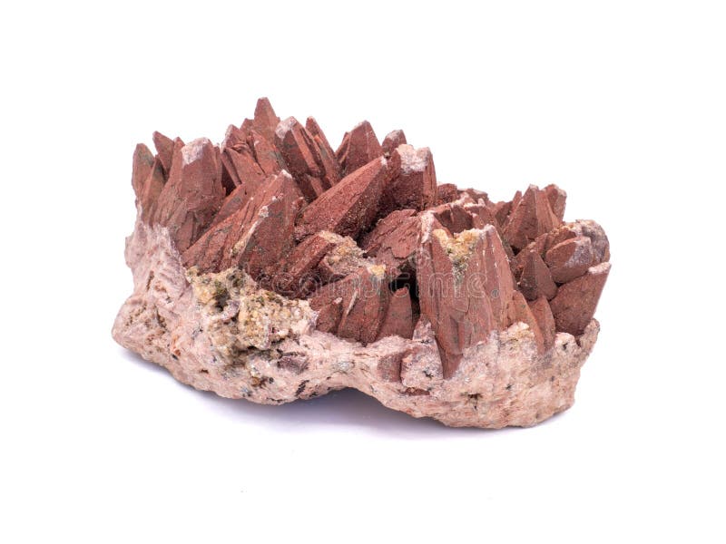 Mineral Rock Quartz on White Background Stock Image - Image of stones ...