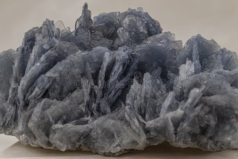 Mineral Sample of Barite on a Light Background Stock Image - Image of ...