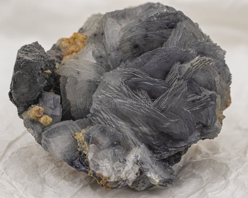 Mineral Sample of Barite on a Light Background Stock Image - Image of ...