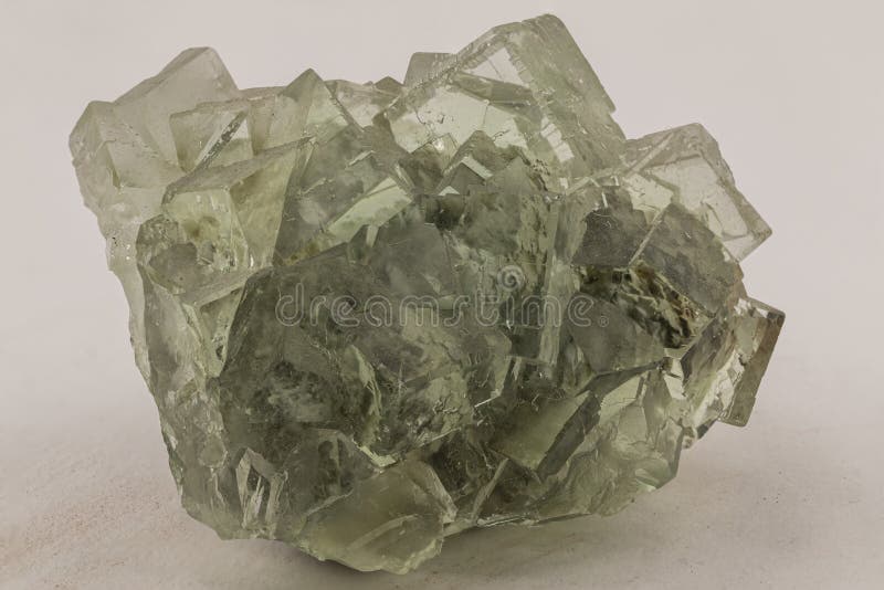 Mineral Sample of Green Fluorite Stock Photo - Image of cube, precious ...