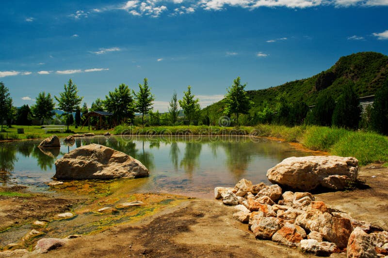 Mineral Spring Canalisation at Sao Miguel Island Stock Image - Image of ...