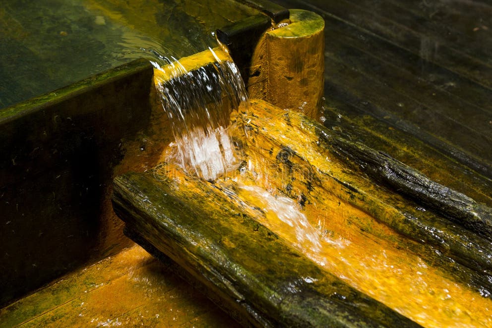 Mineral Spring with Rusty Colored Chalybeate Water Stock Image - Image ...