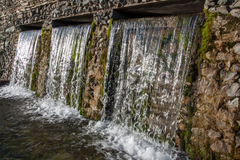 Mineral Spring. Stream. SPA. Curative Water. Resort. Waterfalls. Summer ...