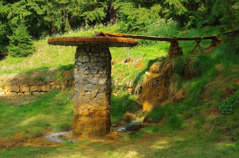 Mineral Spring Water Source Stock Image - Image of bath, medical: 56994263