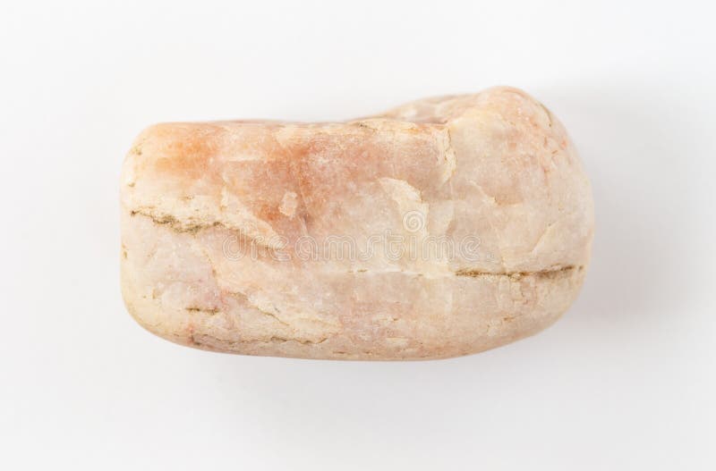 Mineral Stone Close-up Isolated on a White Background. a Piece of ...