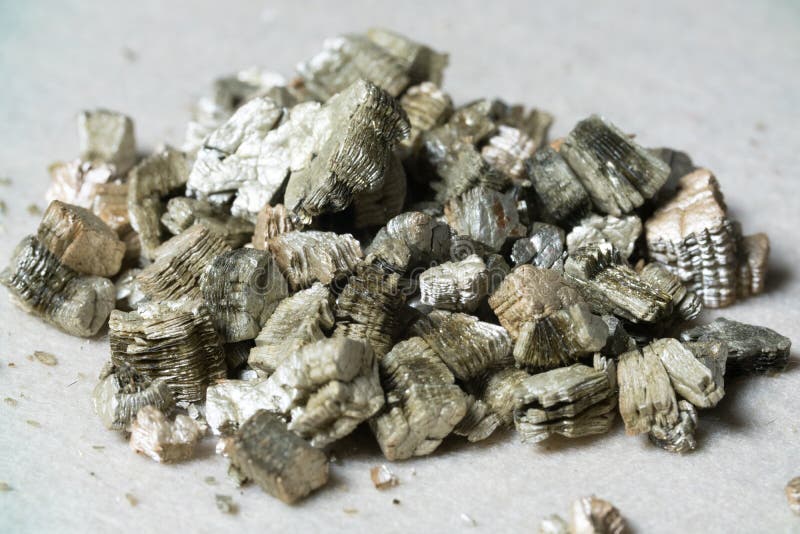 Mineral Vermiculite Samples for Production Stock Photo - Image of ...
