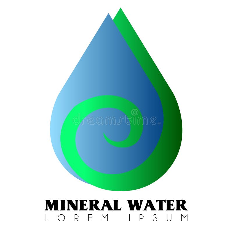 MIneral water logo stock vector. Illustration of abstract - 98884031