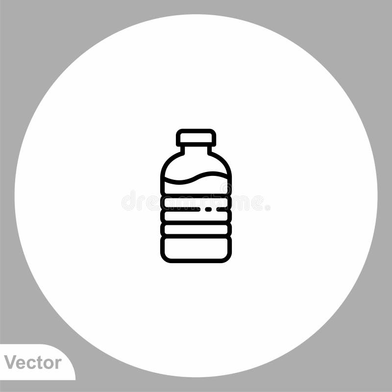Mineral Water Vector Icon Sign Symbol Stock Vector - Illustration of ...
