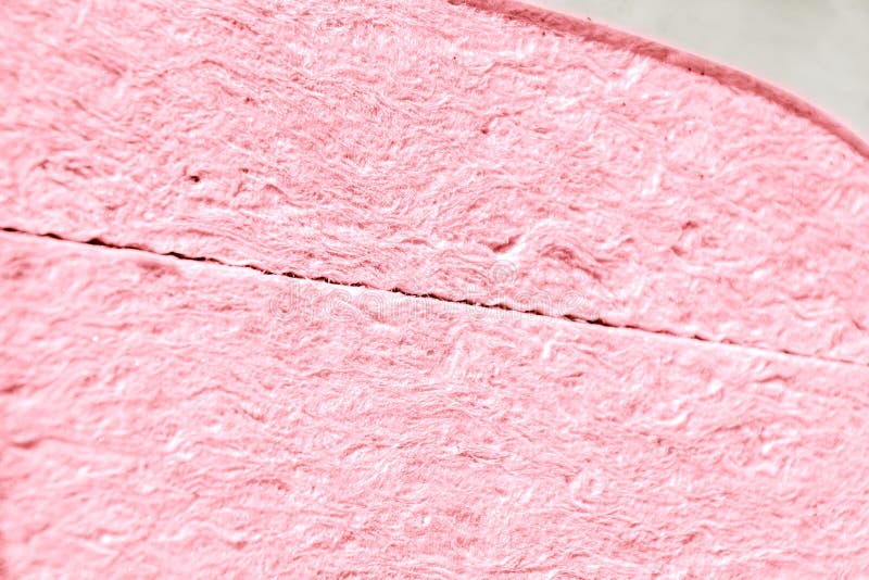 Mineral Wool or Glass Wool in Pink or Red Color in Package Stock Image ...