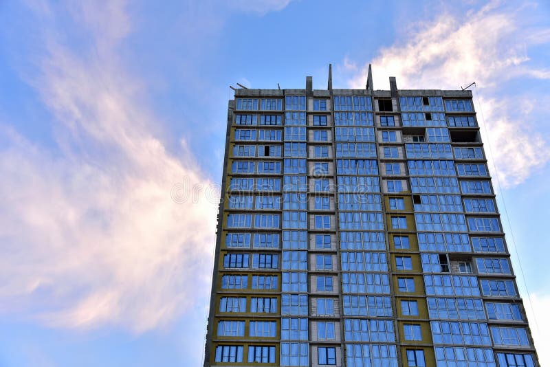 Mineral Wool Insulation of the Facade Building on Construction Site ...