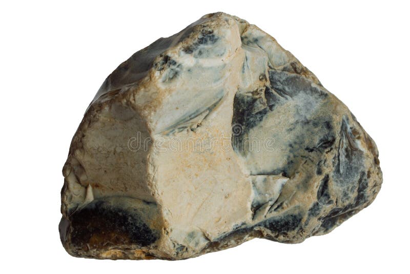 Minerale Di Pietra Del Silice Isolato Immagine Stock - Immagine di ...