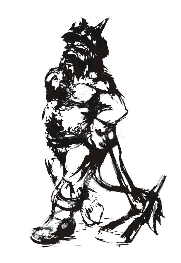 Minero del diablo ilustración del vector. Ilustración de hewer - 8234496