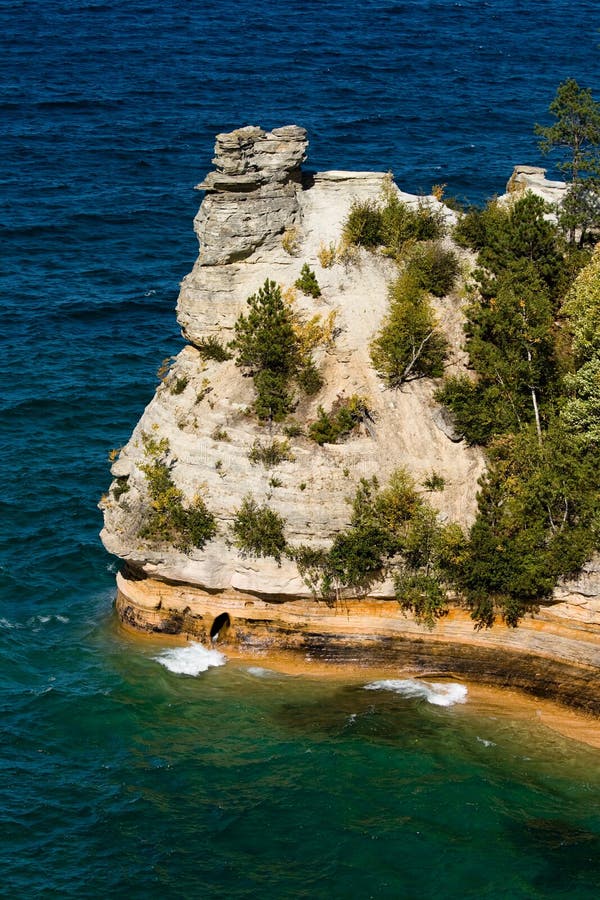 Miners Castle - Pictured Rocks National Lake Shore Stock Image - Image ...