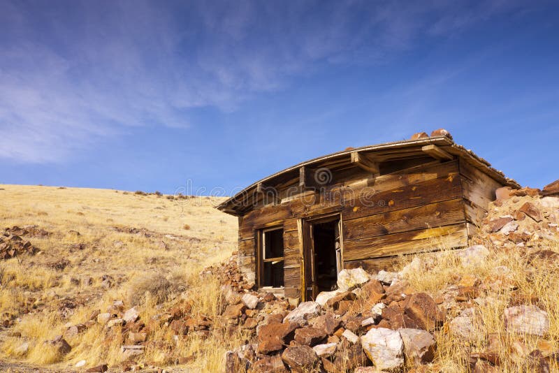 Old Miners Shack Interior stock image. Image of ghost - 25871231