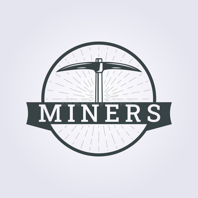 Miners Equipment Industry Logo Vector Illustration Design Stock ...