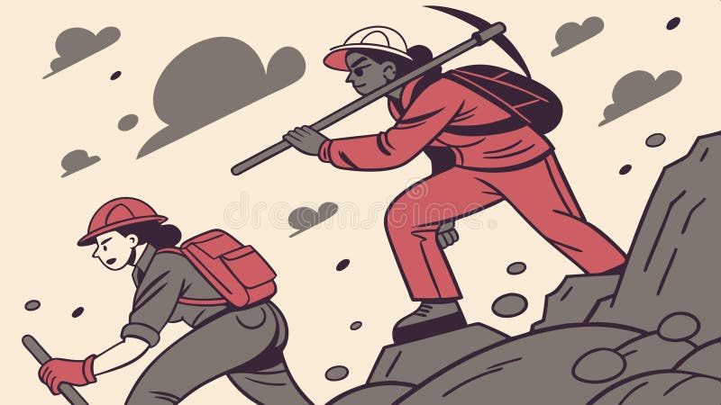 Miners Working in Mine, Mining Job, Worker Silhouette, Mine Worker ...