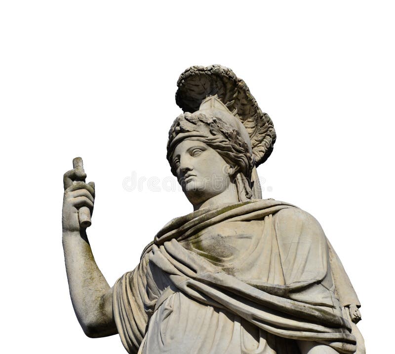 Statua classica della dea immagine stock. Immagine di garland - 84260837