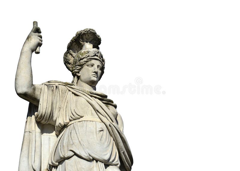 Minerva como Dea Roma imagen de archivo. Imagen de piedra - 75807635