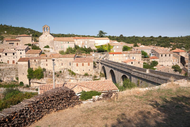 Minerve village stock image. Image of minervois, building - 11040771