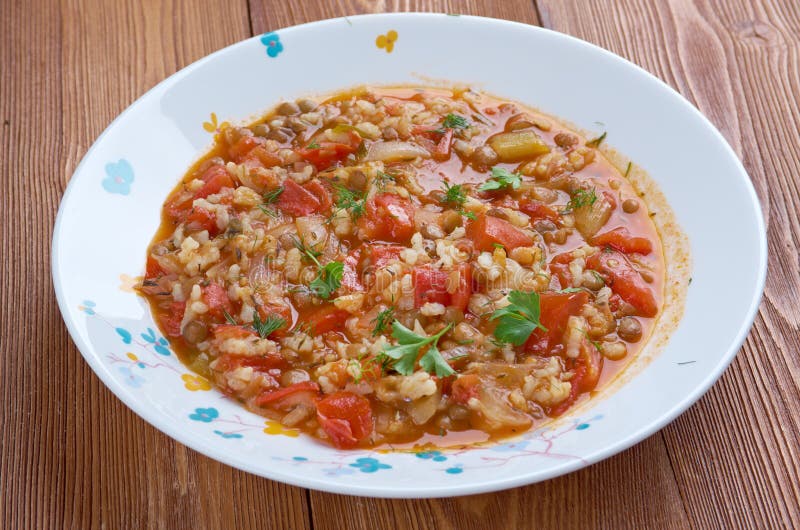 Minestra di riso imagen de archivo. Imagen de tomates - 44219829