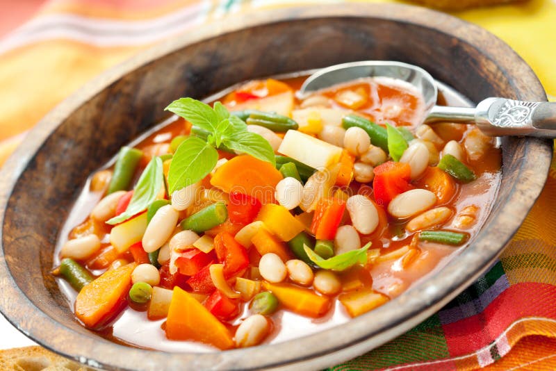 Minestrone stock image. Image of organic, appetizer, broth - 20550621