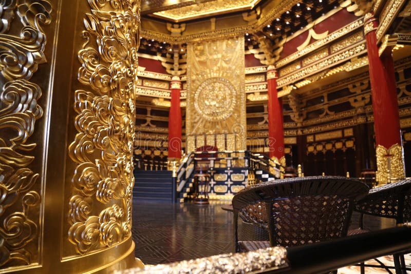 Ming Temple Interior stock photo. Image of chinese, throne - 82479682