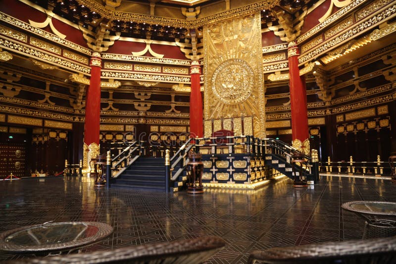 Ming Temple Interior stock image. Image of tang, luxury - 82489305