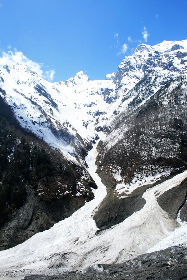Mingyong Glacier stock image. Image of lowest, elevation - 7583227
