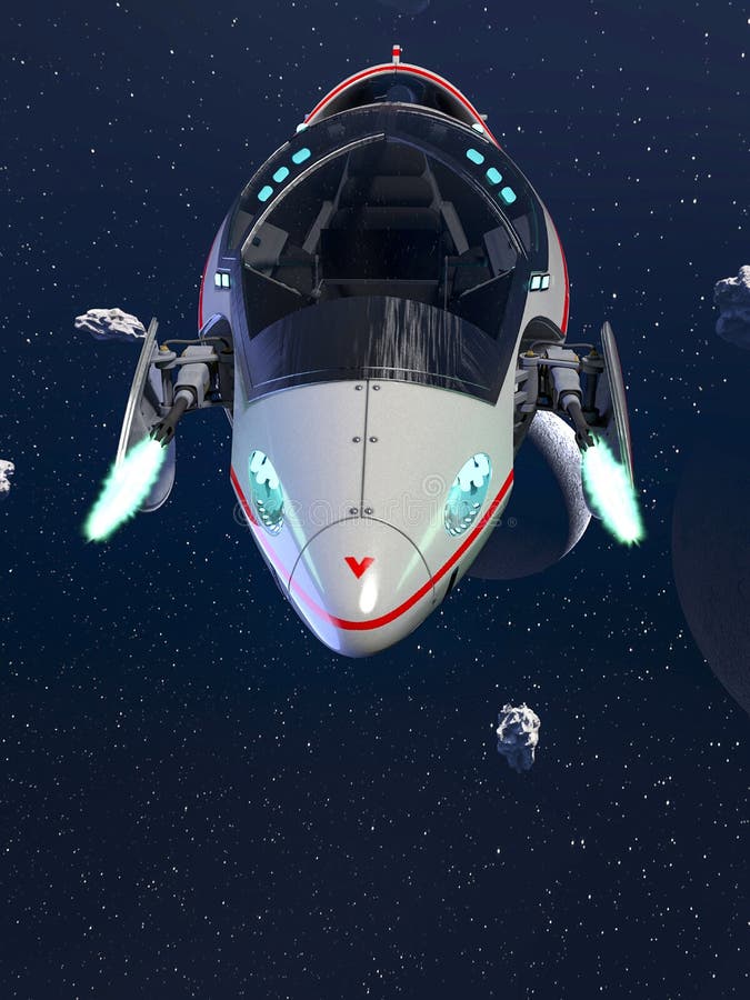 Mini Aircraft Crossing by on Galaxy Shooting Fire with Copy Space Stock ...