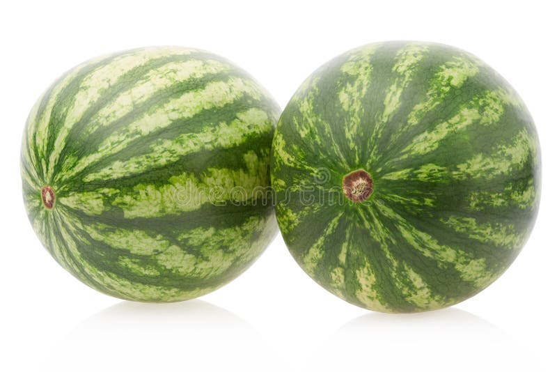 Mini Angurie Su Bianco, Percorso Di Ritaglio Immagine Stock - Immagine ...