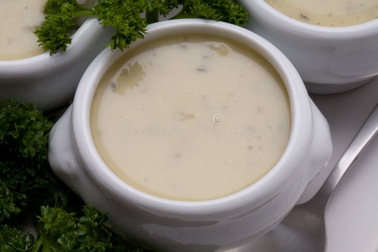 Mini appetizer soup bowls stock image. Image of cooked - 5197033