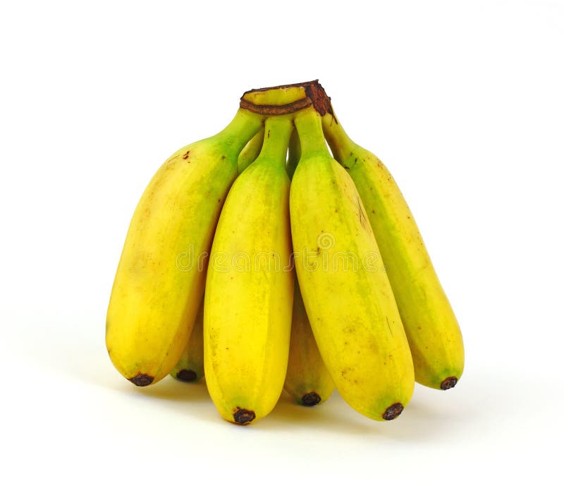 Mini Bananes De Vue De Face Image stock - Image du parfait, bananes ...