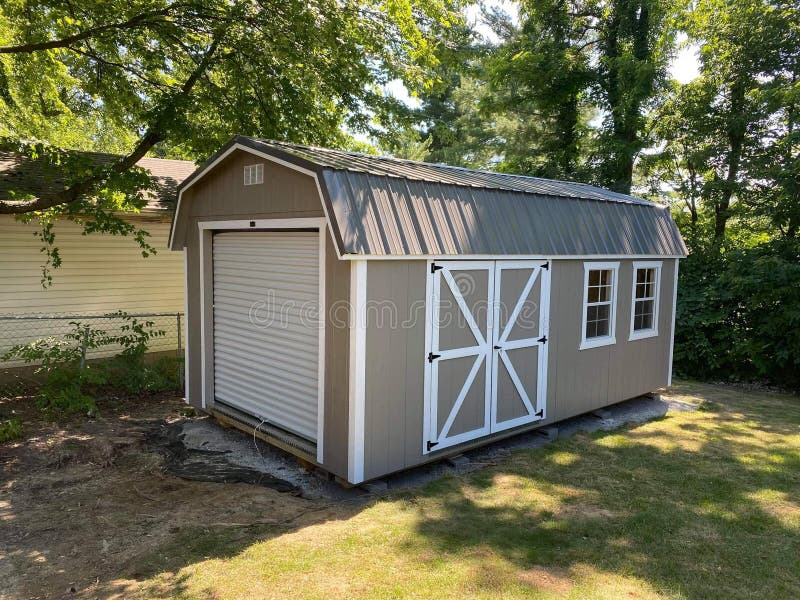 Mini Barn Tiny Home stock photo. Image of barn, cottage - 222232934
