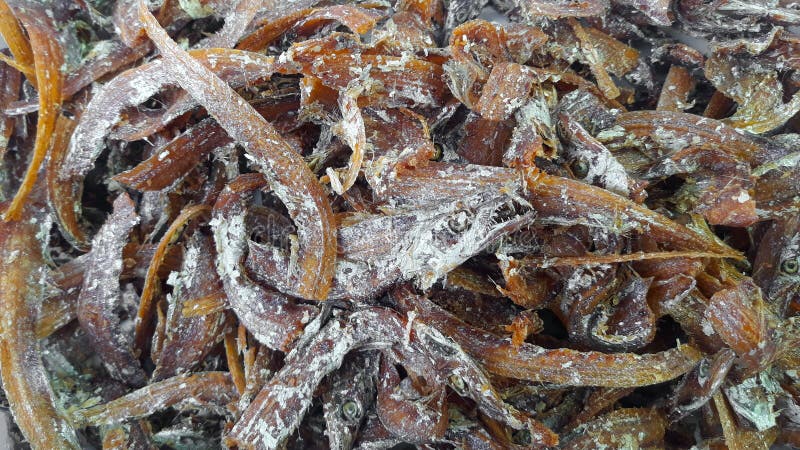 Mini Beltfish or Ikan Layur, Fried by Salting Process. Stock Image ...