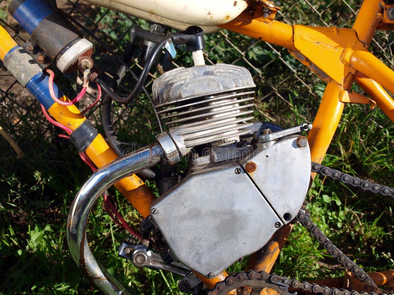 Mini bike engine stock photo. Image of parts, mini, traffic - 11036226